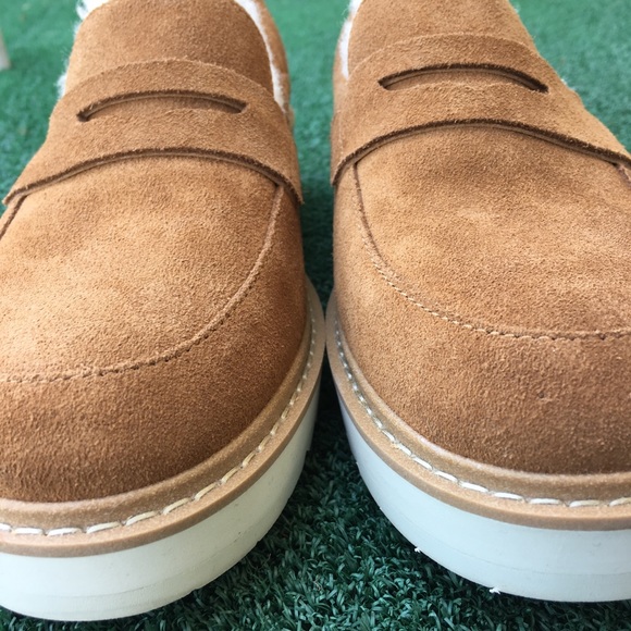 UGG | Shoes | Nwt Ugg Atwater Spill Seam Wedge Loafer Cheatnut | Poshmark
